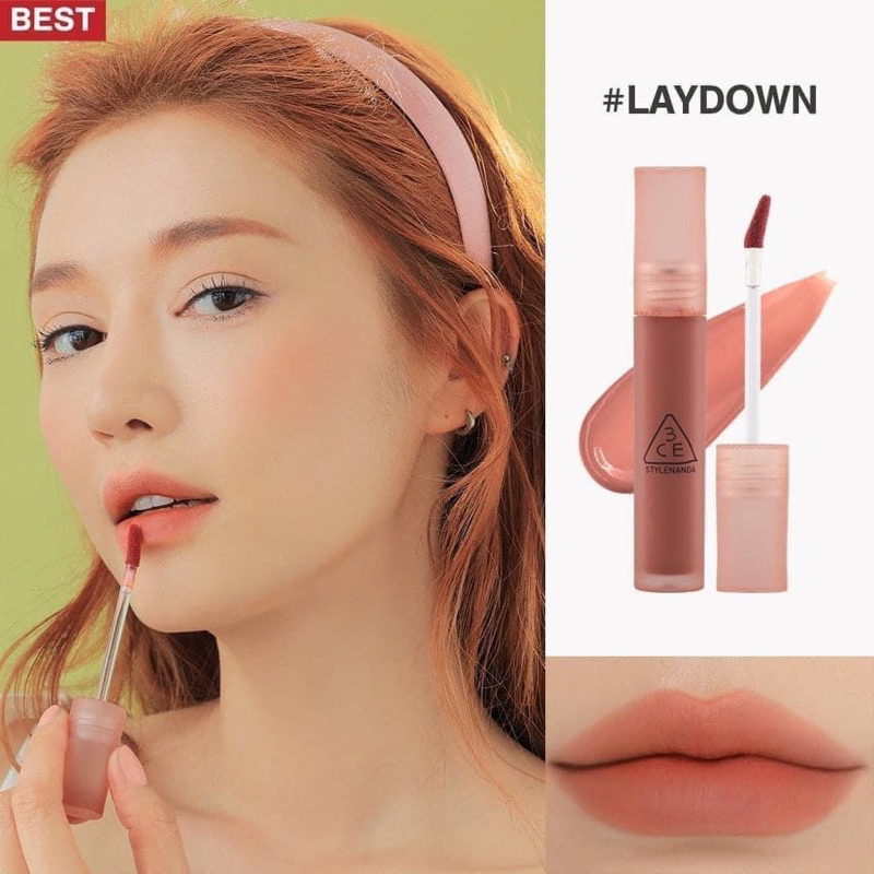 Son 3CE LAYDOWN BLUR WATER TINT | Shopee Việt Nam