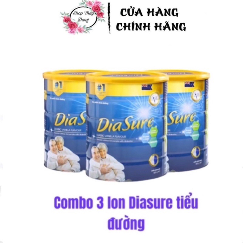 Combo 3 Lon Diasure sữa non dành cho người tiểu đường lon 850g | Shopee ...