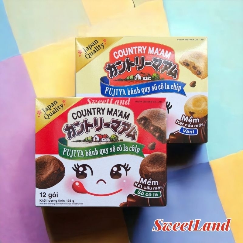 Bánh quy nhân socola Fujiya Country Maam nhập khẩu Nhật | Shopee Việt Nam