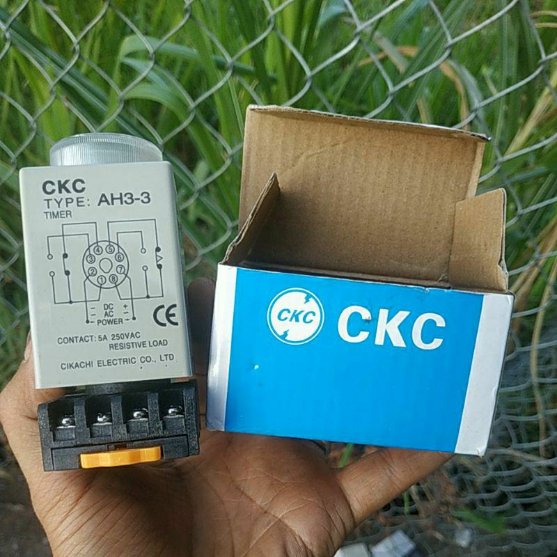 [tặng đế] timer hẹn giờ CKC AH3-3 điều chỉnh max 30 phút 12V 220V | Shopee Việt Nam