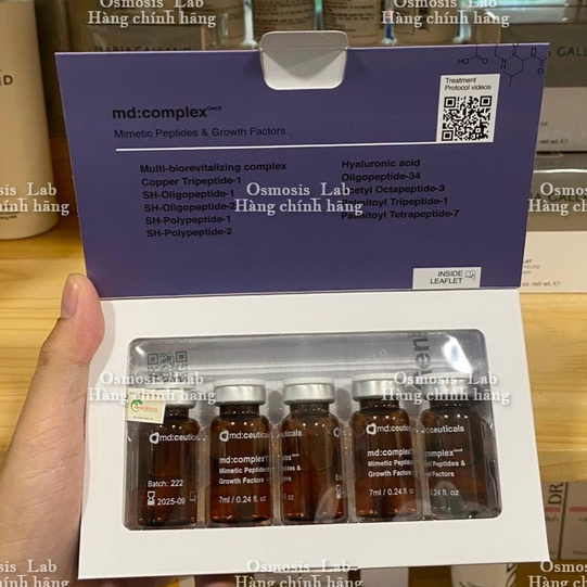 [Meso] MD:COMPLEX GENX MIMETIC PEPTIDES & GROWTH FACTOR - TIÊM NHAU ...