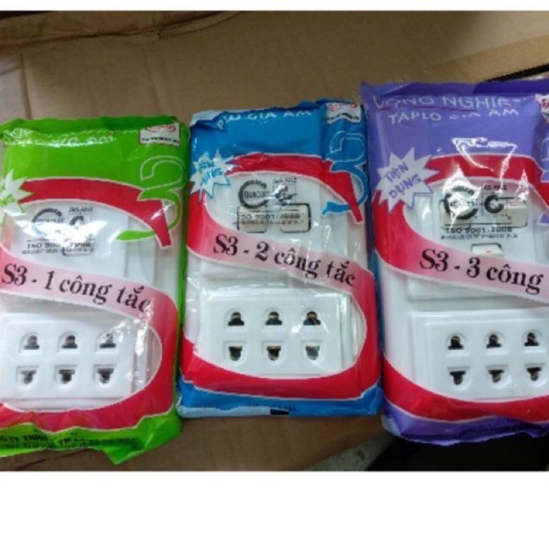 BẢNG ĐIỆN - TAPLO GIẢ ÂM TƯỜNG 1,2,3 CÔNG TẮC [ CONIP ] | Shopee Việt Nam