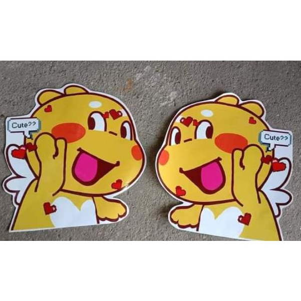 TEM HÌNH CUTE DÁN TRANG TRÍ XE Ô TÔ CỰC DỄ THƯƠNG. Tem hoạt hình dán xe ...