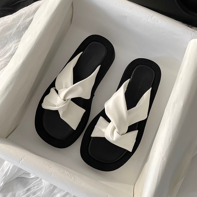 Xăng đan Đế Dày Mũi Vuông Chống Trượt Thời Trang Mùa Hè Dành Cho Nữ ...
