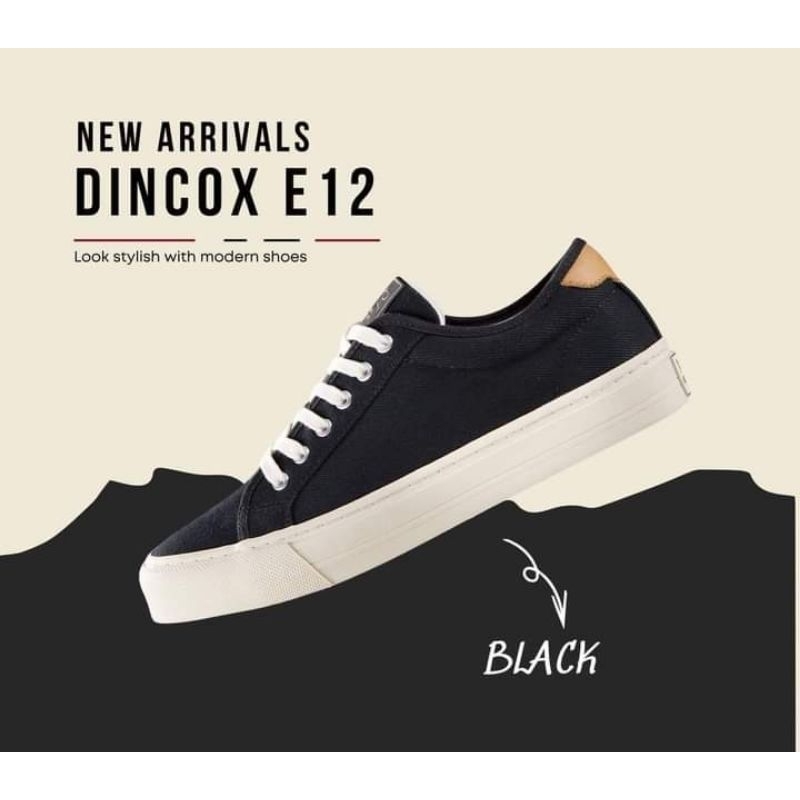 Giày Sneaker Nam Vải DINCOX E12 Black Đơn Giản Thanh Lịch | Shopee Việt Nam