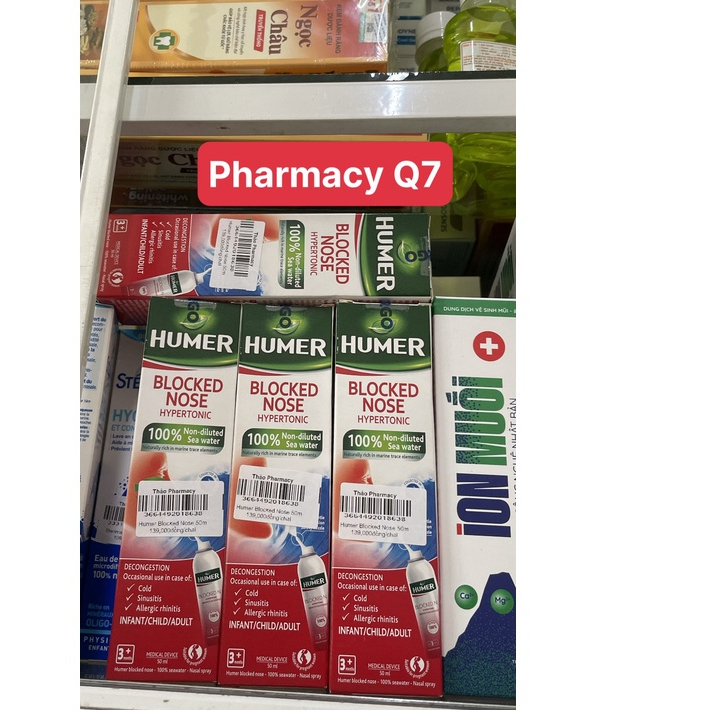 [Mẫu mới] Dung dịch xịt mũi ưu trương Humer Blocked Nose 50ml | Shopee ...