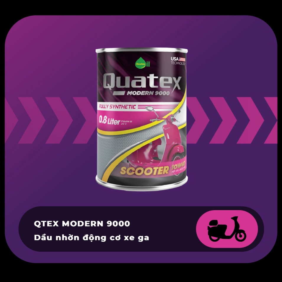 [Chính hãng Quatex] Dầu nhờn động cơ xe ga _ Qtex Modern 9000 Scooter ...