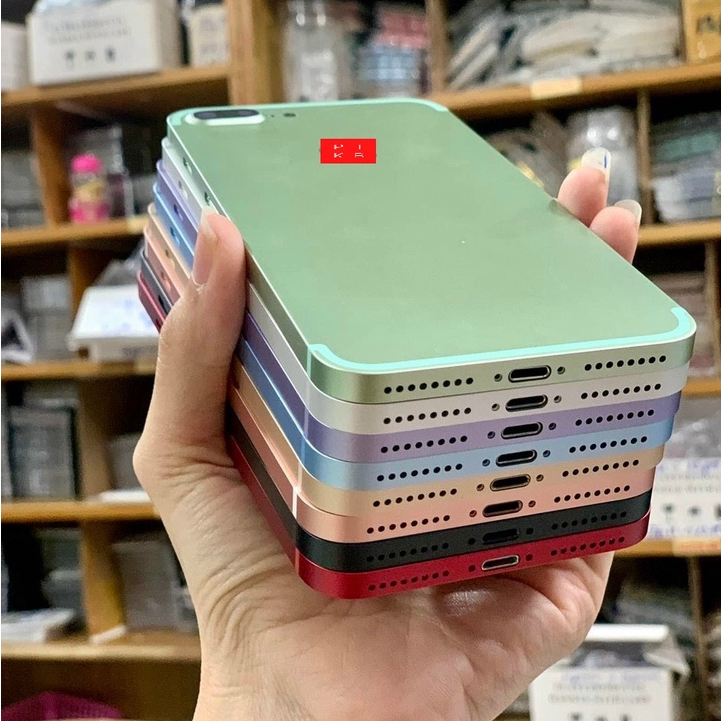 Vỏ 7Plus Viền Cạnh Vuông Cực Đẹp (Tặng Nút Phím Khe Sim) | Shopee Việt Nam