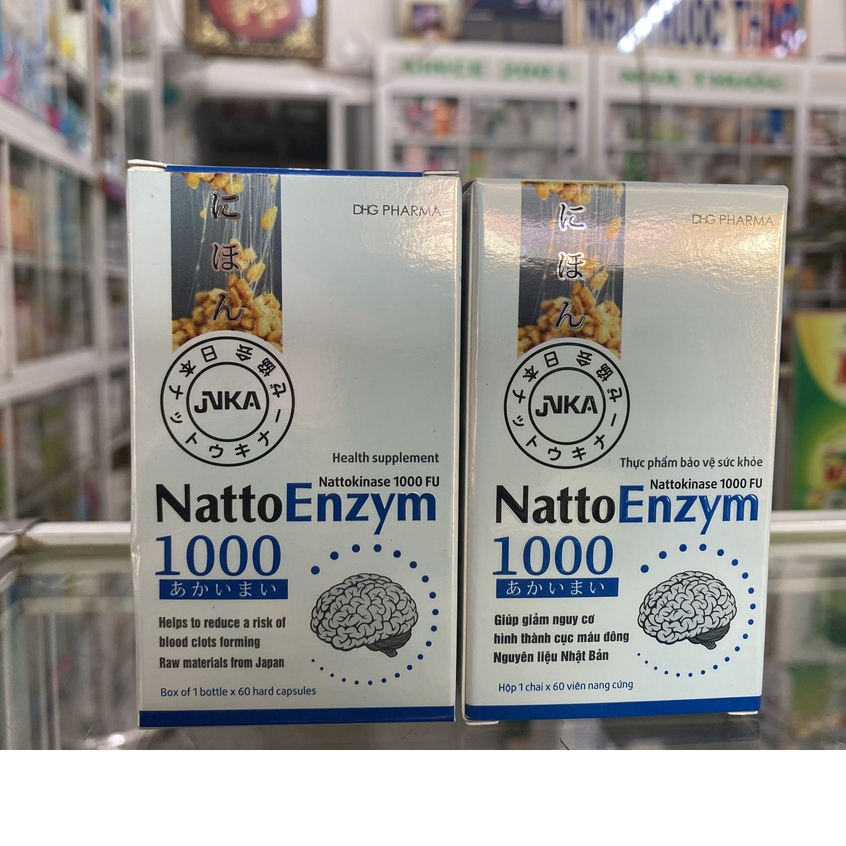 Viên uống ngừa đột quỵ NattoEnzym 1000 NATOENZYM 1000 NATTO ENZYM 1000 ...