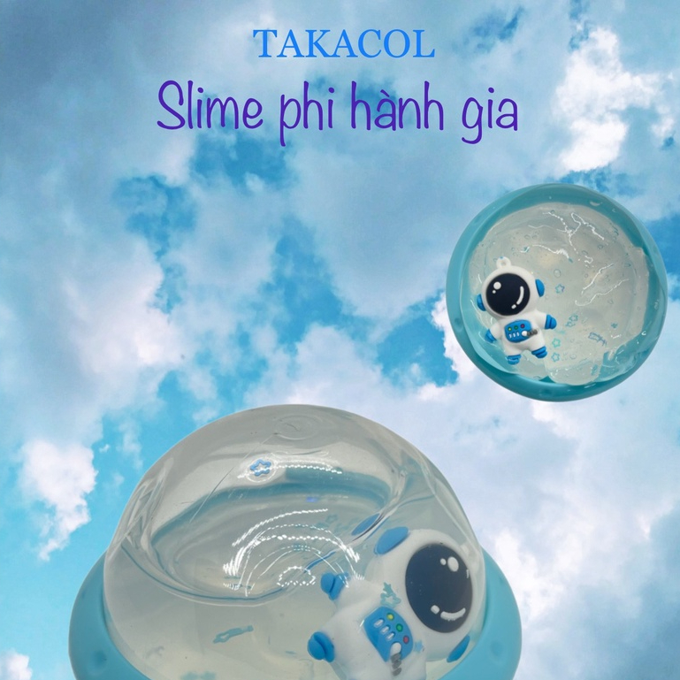Slime trong suốt siêu to hình đĩa bay có phi hành gia nhìn dễ thương ...