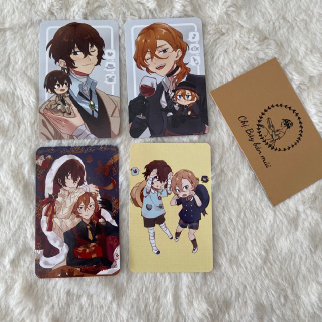 [Hàng sẵn] Thẻ giấy, card Dazai và Chuuya | Shopee Việt Nam