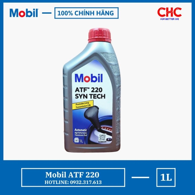 Dầu số tự động ôtô ATF Mobil 220 Syn Tech, sử dụng cho xe Toyota, honda ...