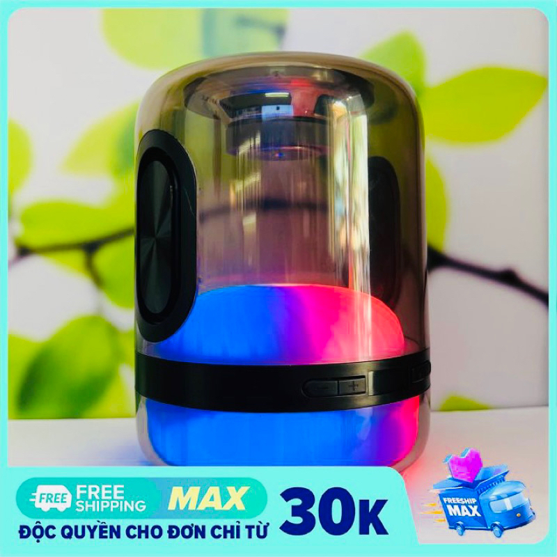 Loa Bluetooth trong suốt, Loa nghe nhạc bluetooth YD68, pin trậu, bass ...