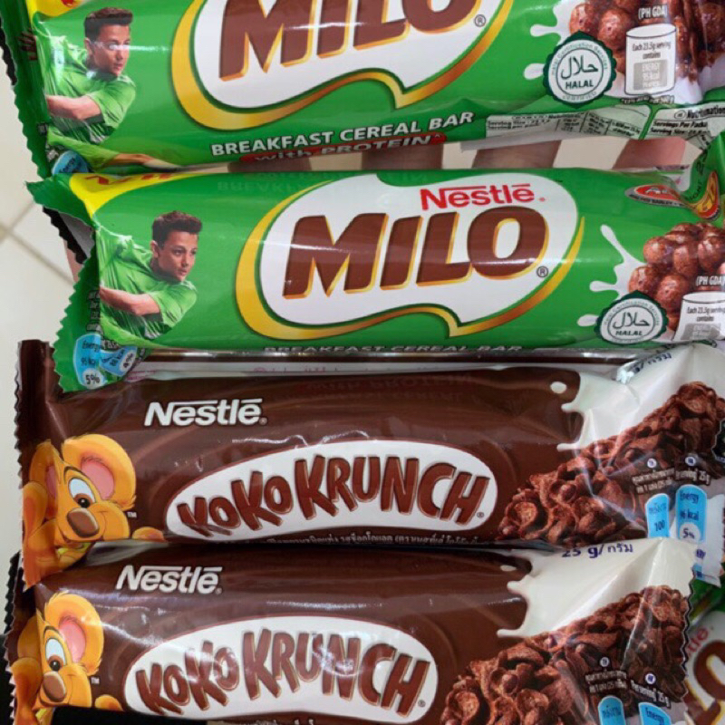 Combo 10 Thanh NGŨ CỐC ĂN SÁNG NESTLE KOKO KRUNCH và MILO BAR. | Shopee ...