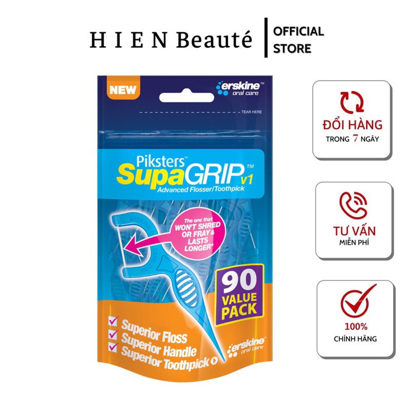 Tăm Chỉ Nha Khoa Pikster SupaGrip V1 ( 90c ) | Shopee Việt Nam