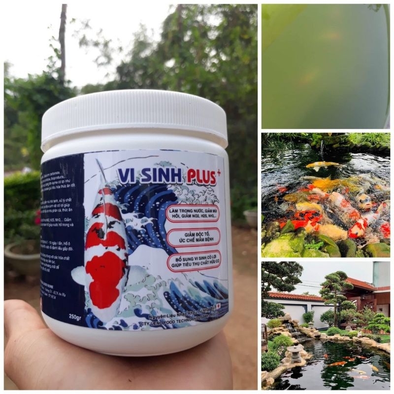 Thuốc Diệt Tảo Hồ Koi ( Bio plus xử lý tảo, rong, rêu, làm trong nước hồ cá koi) | Shopee Việt Nam