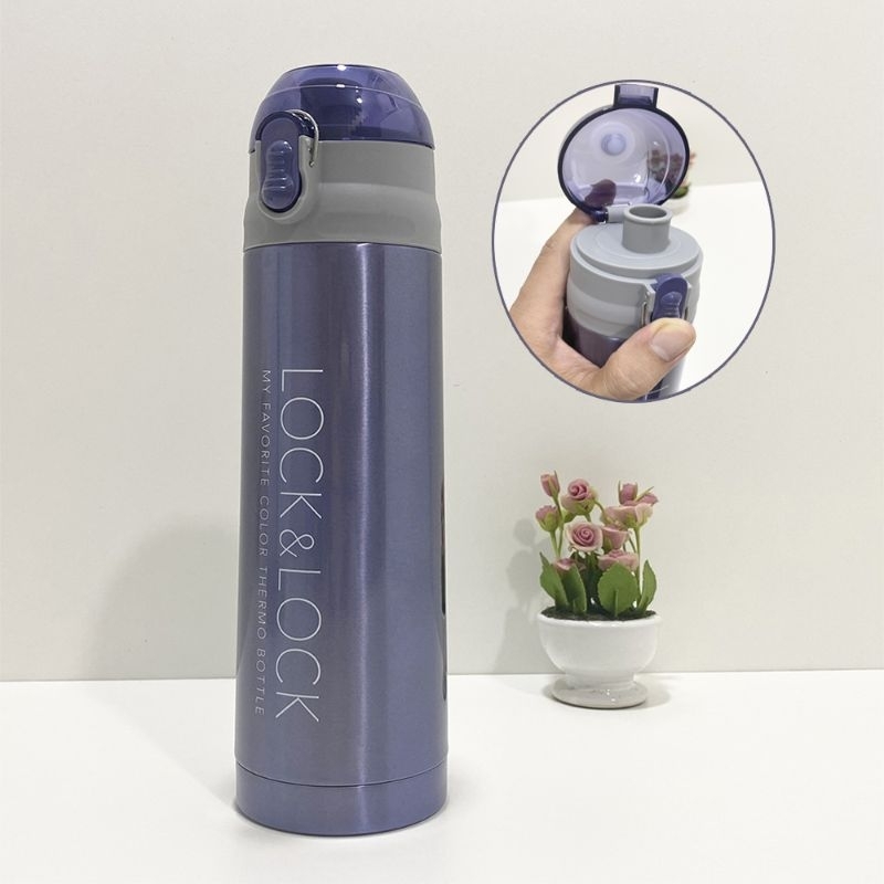 Bình giữ nhiệt Lock&Lock 500ml Màu Tím - Chính Hãng | Shopee Việt Nam