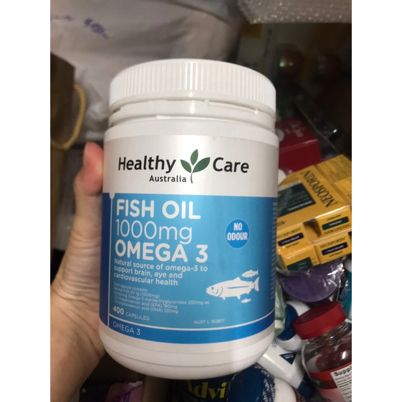 Viên uống dầu cá Omega 3 Healthy Care Fish Oil 400 viên | Shopee Việt Nam