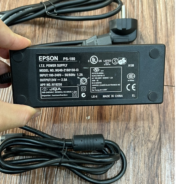 ADAPTER MÁY IN HÓA ĐƠN BILL NHIỆT EPSON PS-180 M159A B 24V 2.5a chính ...