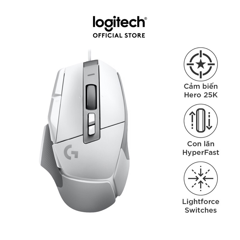 Chuột game có dây Logitech G502 X – switch LIGHTFORCE hybrid, Cảm biến ...