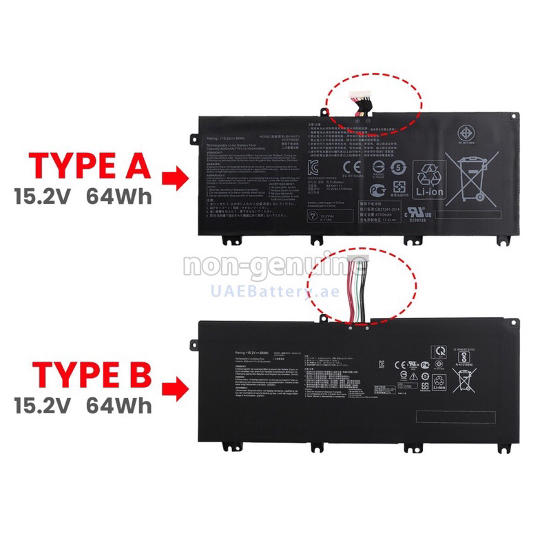 Pin Laptop ASUS ROG STRIX GL503 GL703 FX503 FX705 64WH B41N1711 BATTERY ...