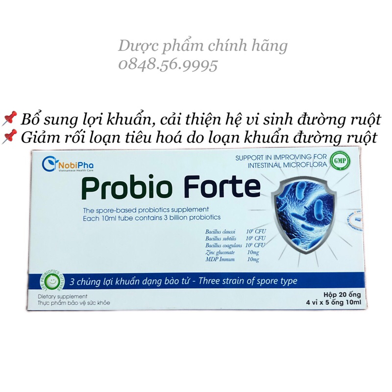 Men vi sinh Probio Forte ống uống 10ml - Bổ sung lợi khuẩn, cân bằng hệ ...