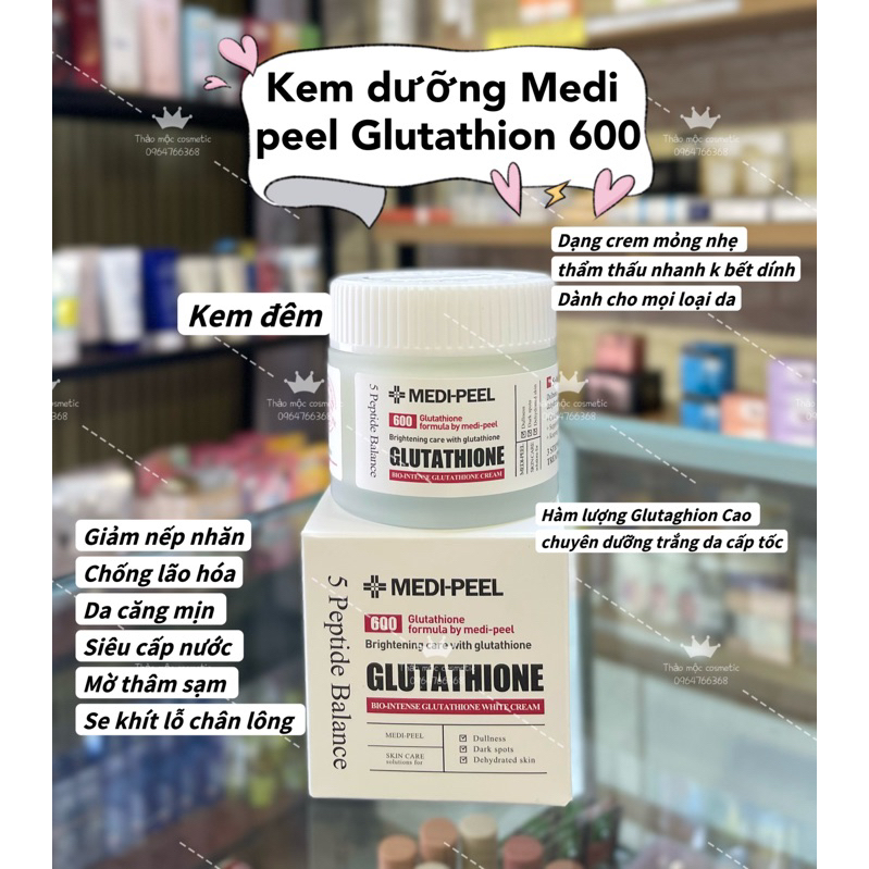 Kem Dưỡg Medi peel Glutathion 600 hũ 50ml | Shopee Việt Nam