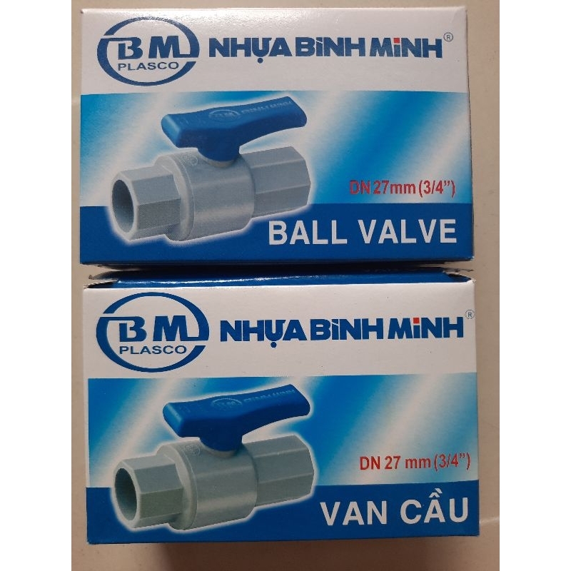 Van nhựa, van khóa nước PVC Bình Minh phi 21, 27, 34. | Shopee Việt Nam