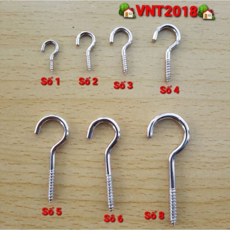 Móc treo hở đầu inox nhiều kích thước | Shopee Việt Nam
