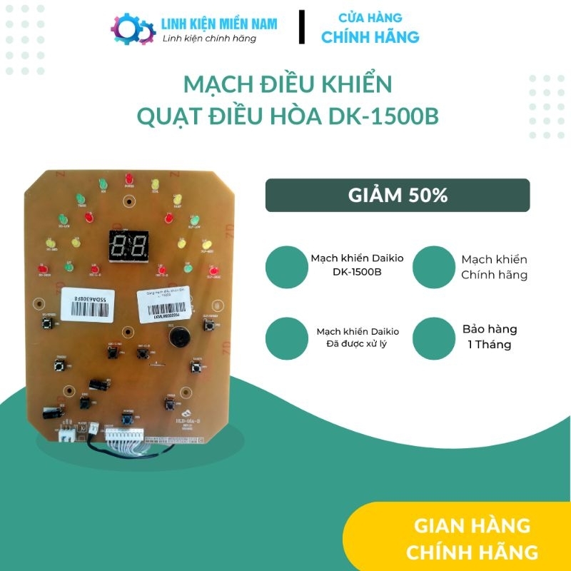 Bảng mạch điều khiển máy làm mát Daikio DK-1500B - Đã qua xử lý ...