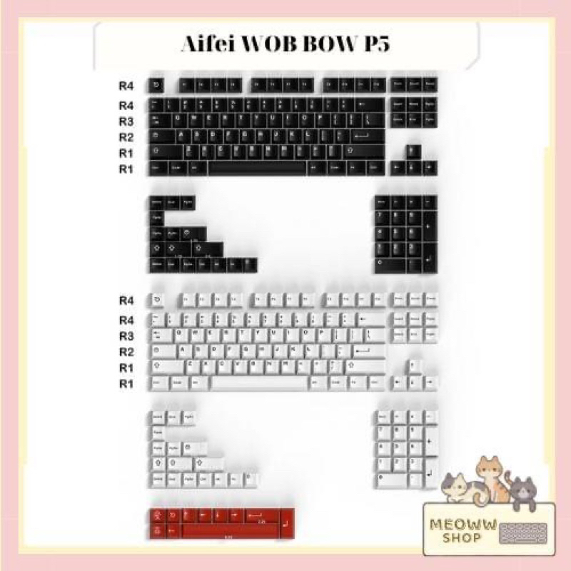 Keycap CMK WOB , BOW p5 mod icon cho bàn phím cơ. Tặng kèm novel JTK | Shopee Việt Nam
