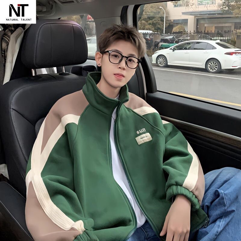 Áo Khoác Nỉ Tay Bo Chun Có Logo SUNBIO | Shopee Việt Nam
