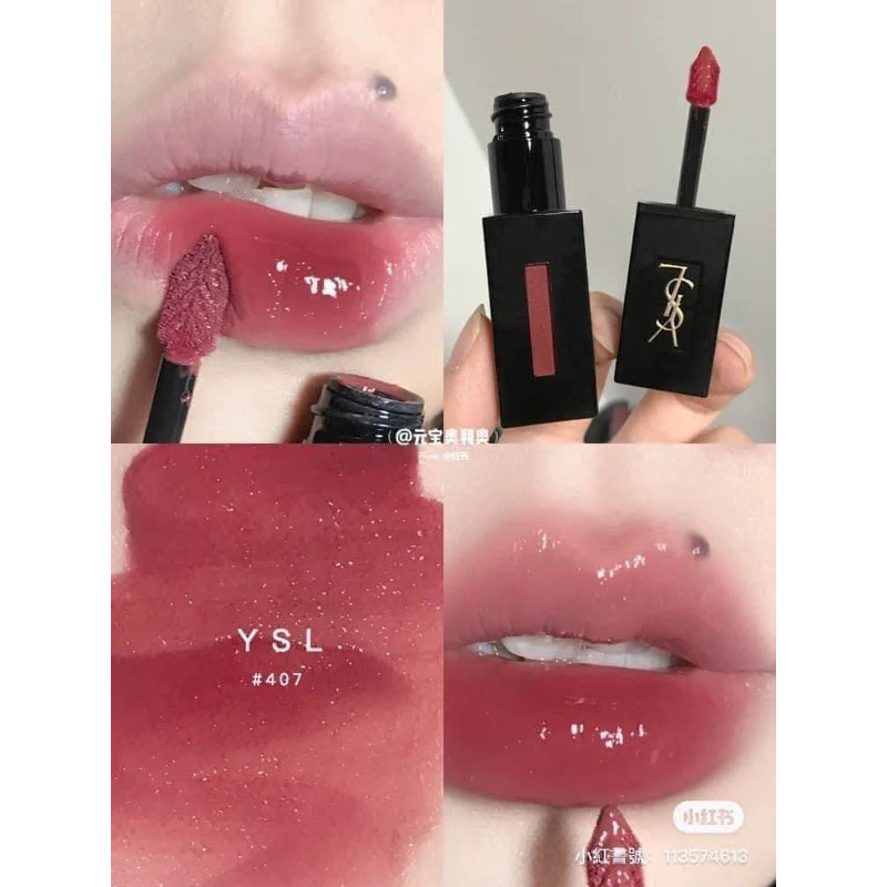 Son Kem Ysl Vinyl Cream Lip Stain Màu 407,Son kem Fullbox Fullsize ...
