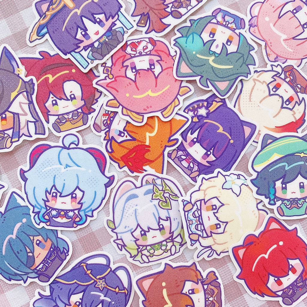 [ĐỌC KỸ MÔ TẢ] Sticker chibi Genshin Impact/HSR/HI3 | Shopee Việt Nam