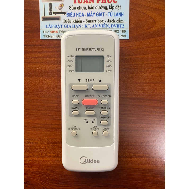 Remote máy lạnh MIDEA, điều khiển điều hoà MIDEA Chính Hãng | Shopee ...