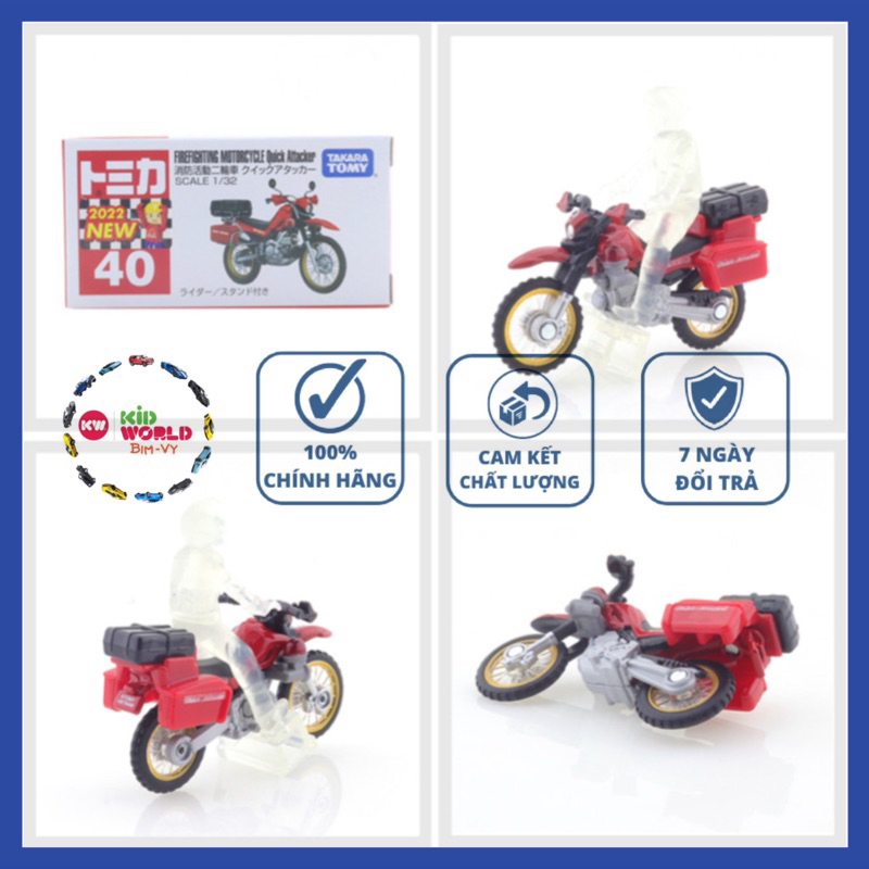 Xe mô hình Tomica Moto Box Fire Fighting Motocycle Quick Attacker. MS ...