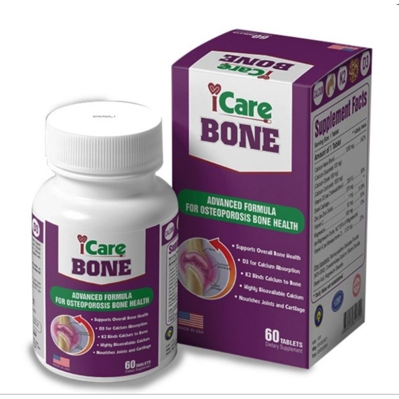 VIÊN UỐNG CANXI ICARE BONE (LỌ 60 VIÊN) DATE MỚI | Shopee Việt Nam