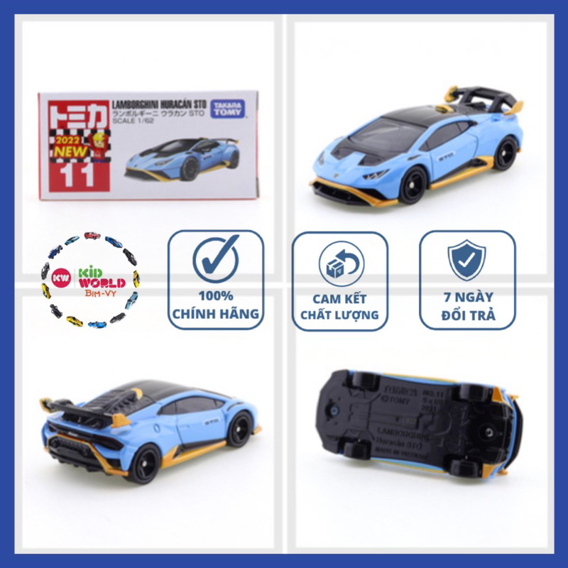 Xe mô hình Tomica Box Lamborghini Huracan STO. No.11. Tỷ lệ 1:62 ...