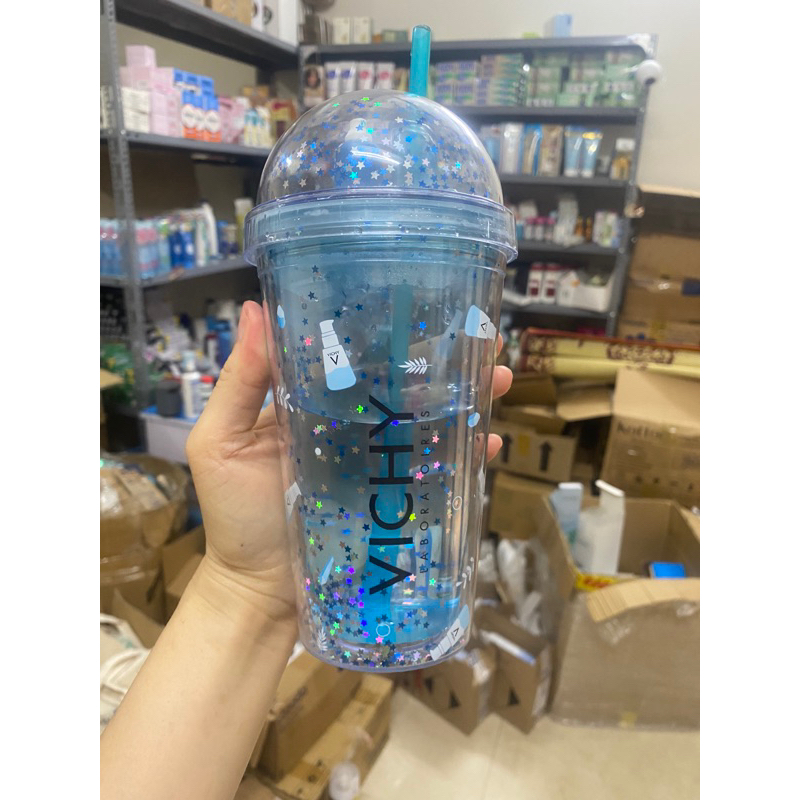 Ly Vichy 2 Lớp Siêu Dày Ngôi Sao Kim Tuyến (hàng độc quyền) | Shopee Việt Nam