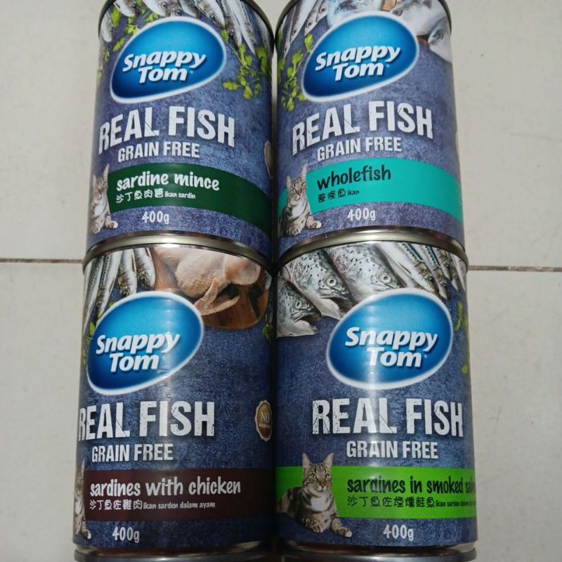 Pate Snappy Tom real fish lon 400g | Shopee Việt Nam