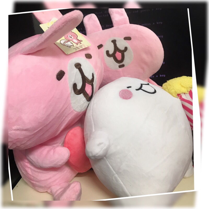 Gấu bông vịt Piske & thỏ hồng Usagi (2hand) | Shopee Việt Nam