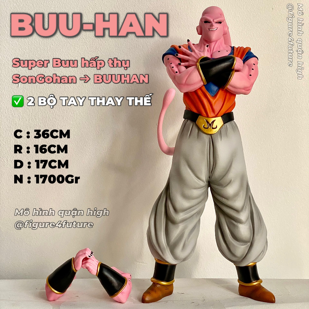 (Có sẵn) Mô hình Ma bư BuuHan cực đẹp cao 36CM - Majin Buu - SuperBuu ...