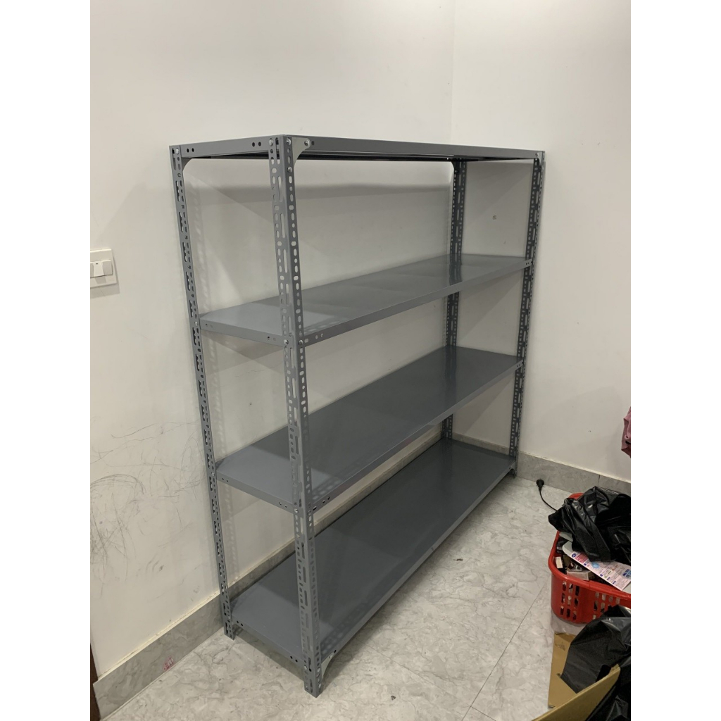 Kệ sắt v lỗ đa năng Dài 1m5 x rộng 0.3m x cao 1m5 x 4 sàn | Shopee Việt Nam