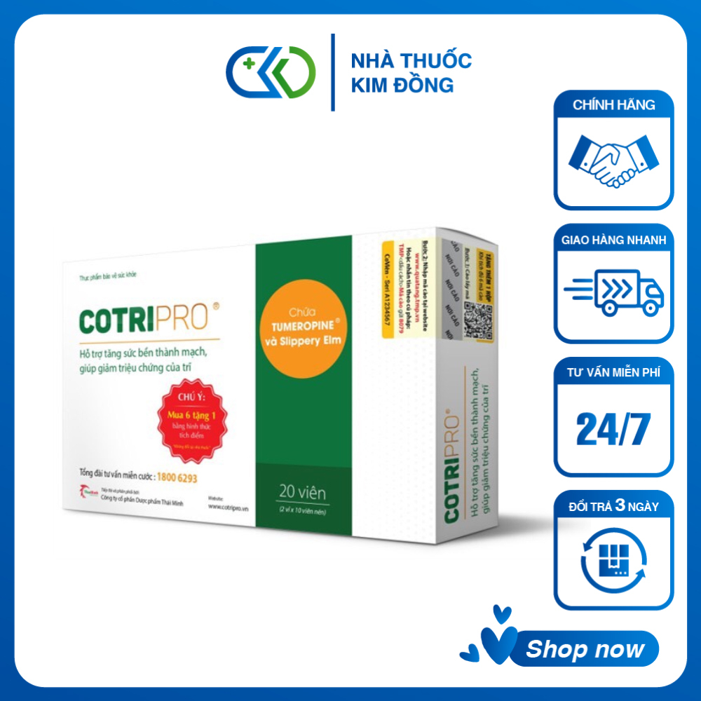 COTRIPRO - Trĩ nội, trĩ ngoại, cotri pro | Shopee Việt Nam