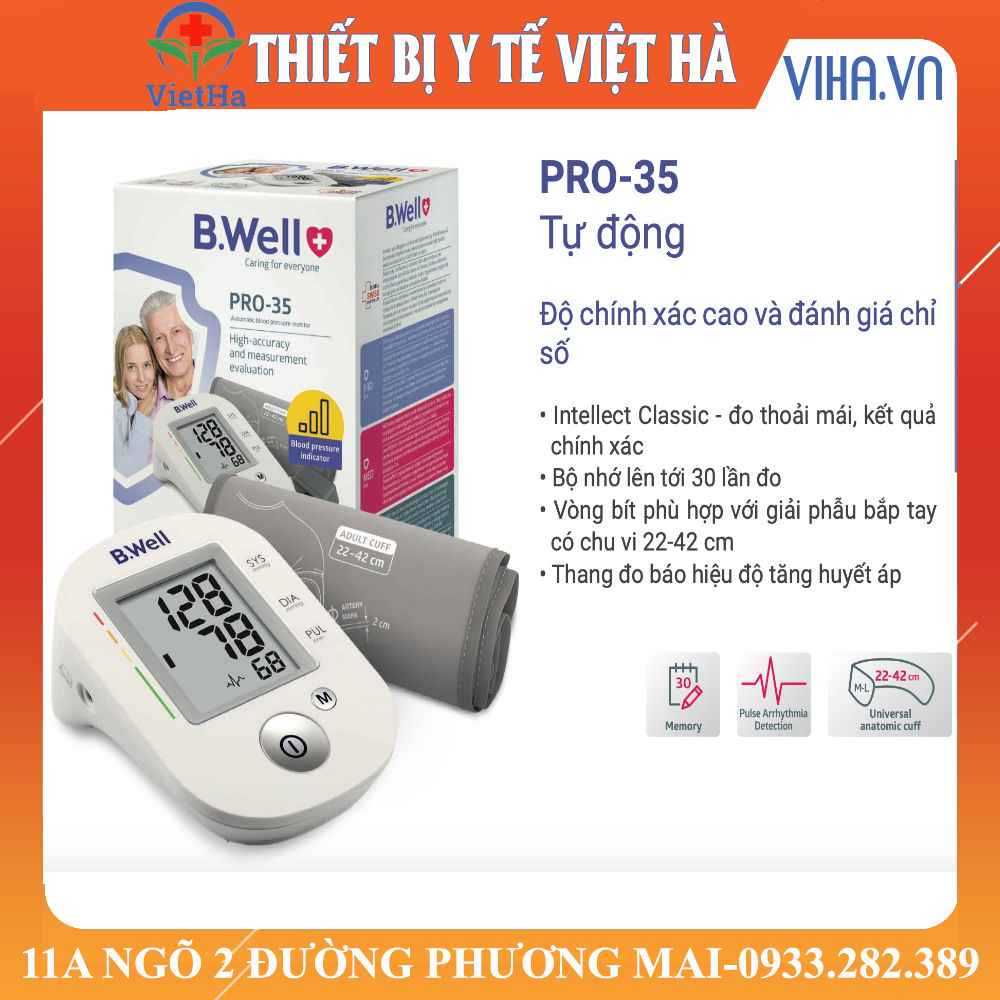 MÁY ĐO HUYẾT ÁP THỤY SỸ BWELL PRO 35 - HÀNG CHÍNH HÃNG BẢO HÀNH 5 NĂM | Shopee Việt Nam