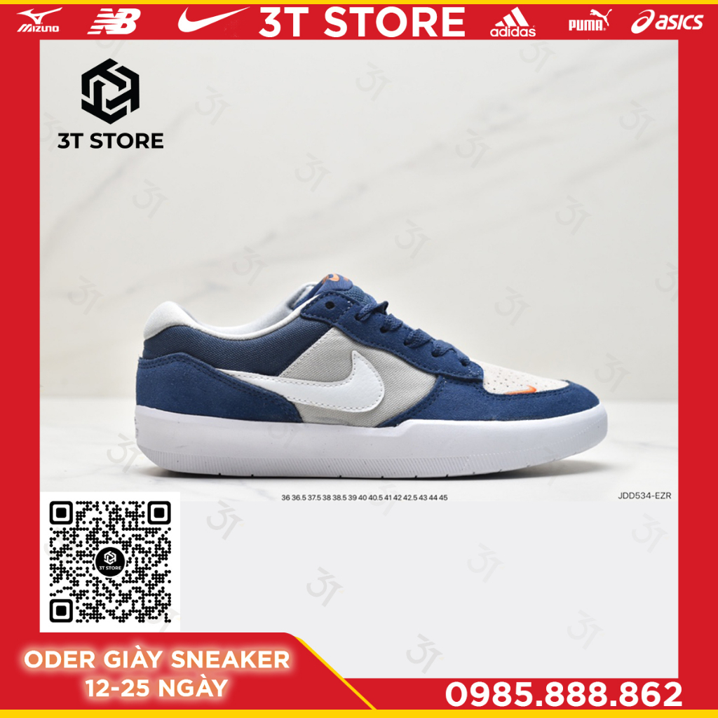 GIÀY SNEAKER MÃ SẢN PHẨM: CZ2959-403_Nike SB Force 58"Navy/Grey/White ...
