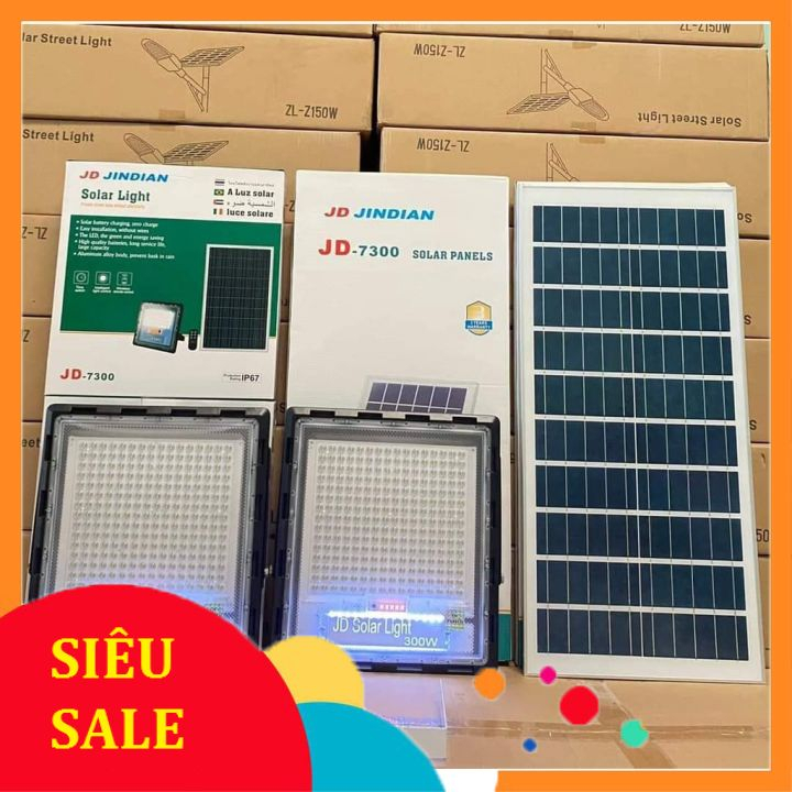 đèn-năng-lượng-mặt trời-JD-7300-300W,đèn-jidian-300w. | Shopee Việt Nam