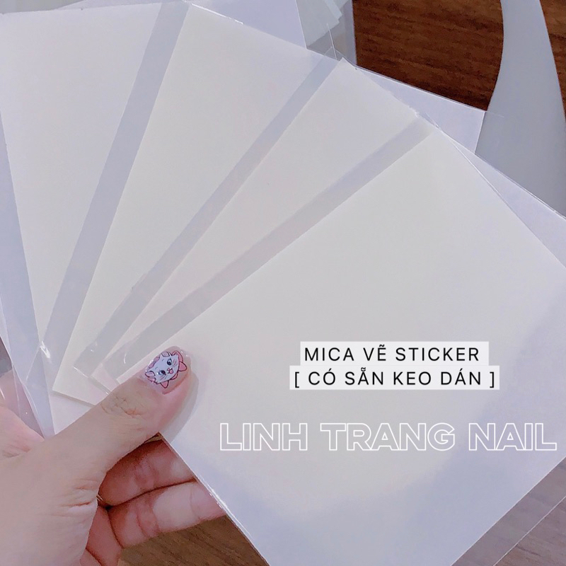 tấm Mica Loại CÓ SẴN KEO dùng vẽ sticker | Shopee Việt Nam