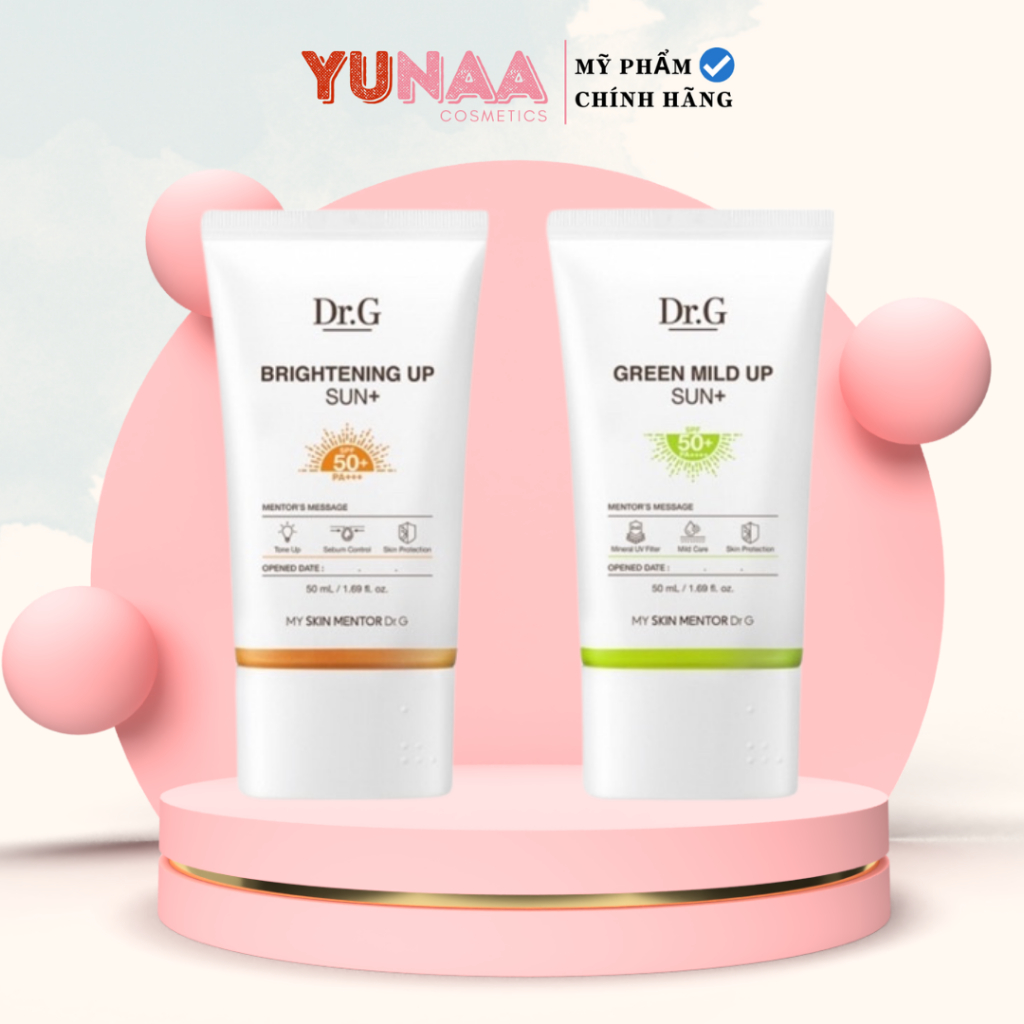 [Y139] Kem Chống Nắng Dr.G Green Mild Up Sun Spf 50/PA+++ (Xanh: 10ml ...