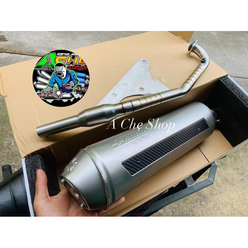 Pô 4Road 2011 Carbon + Cổ Pát Inox304 Vario Click Ab125-150 Sh Việt 125 ...